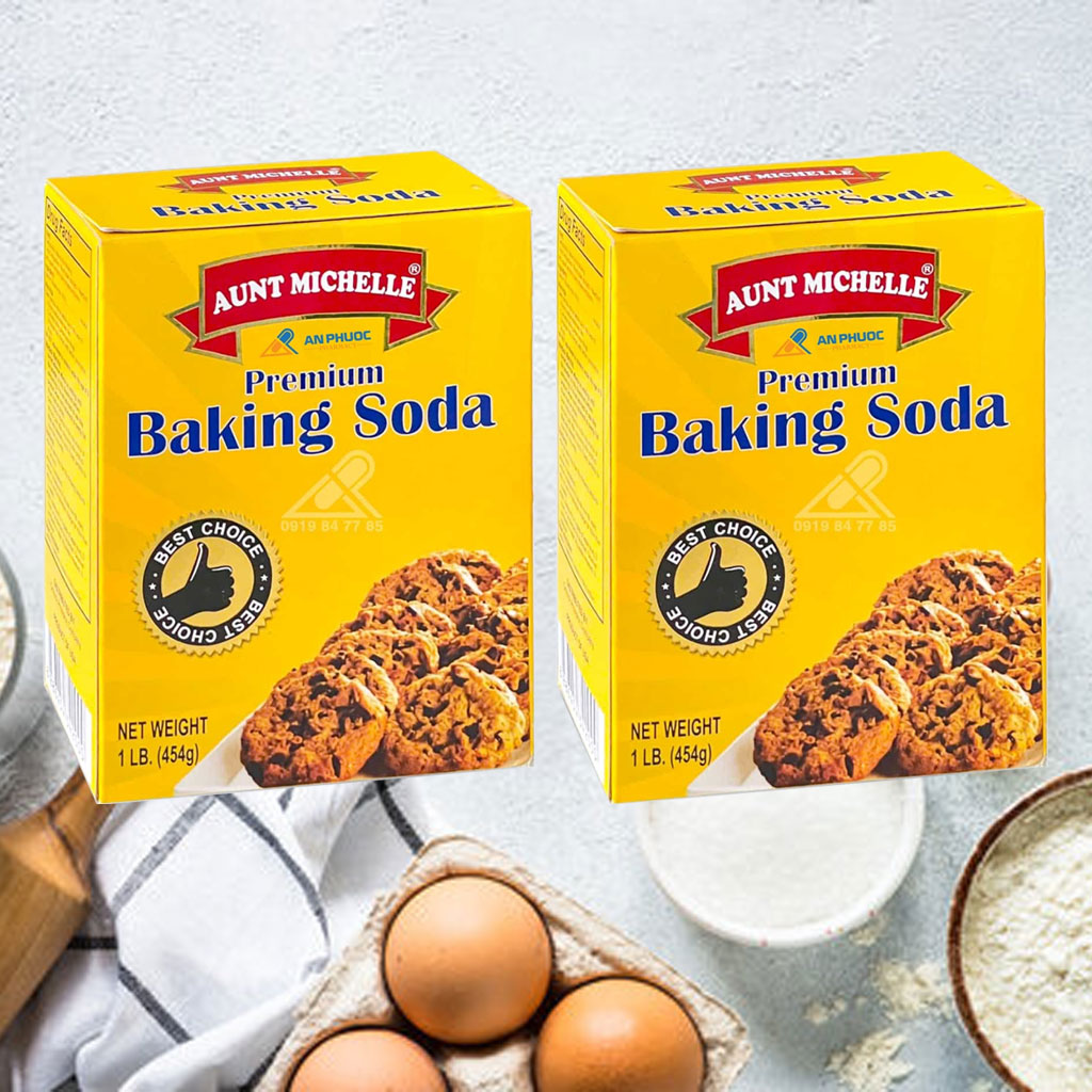 Phong Vân | Bột nở Premium Baking Soda Aunt Michelle 454g