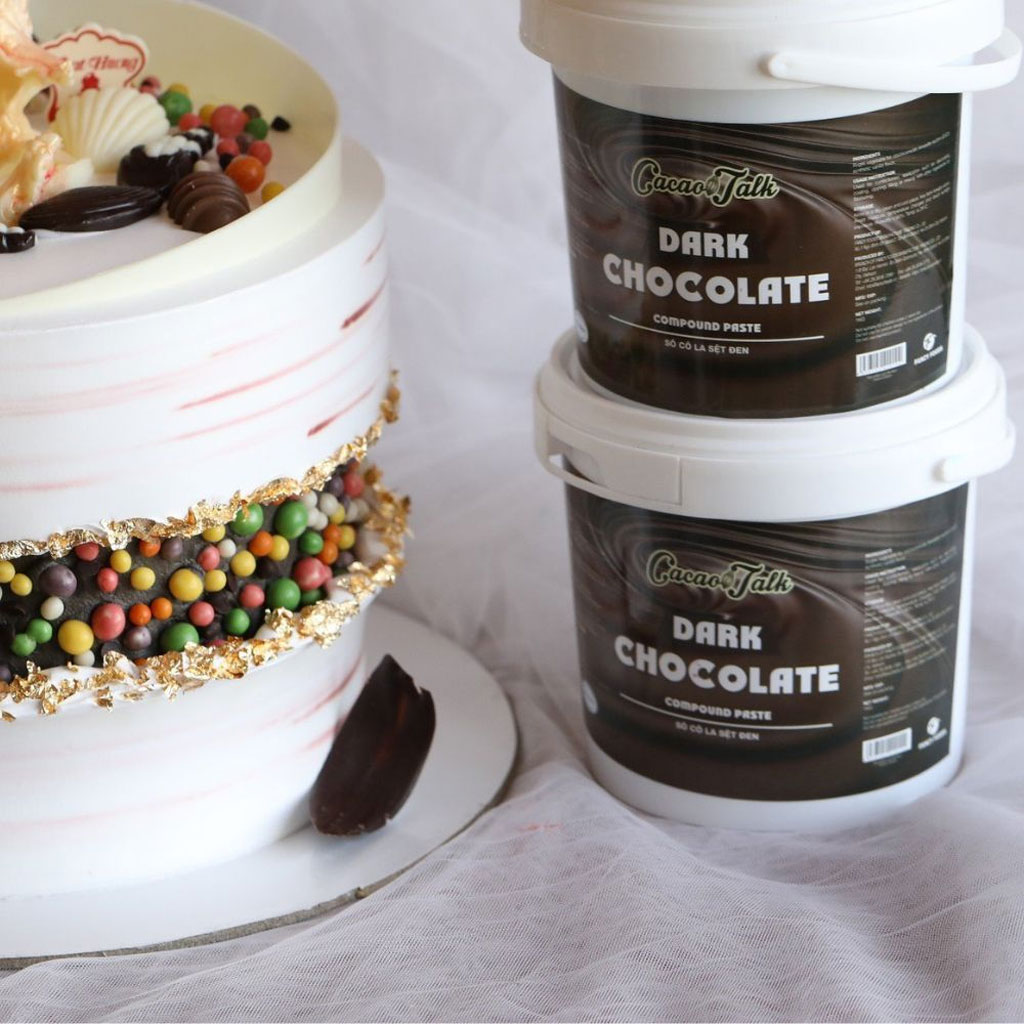 Phong Vân | Sôcôla Sệt Đen Cacao Talk Dark Chocolate Compound Paste 1kg
