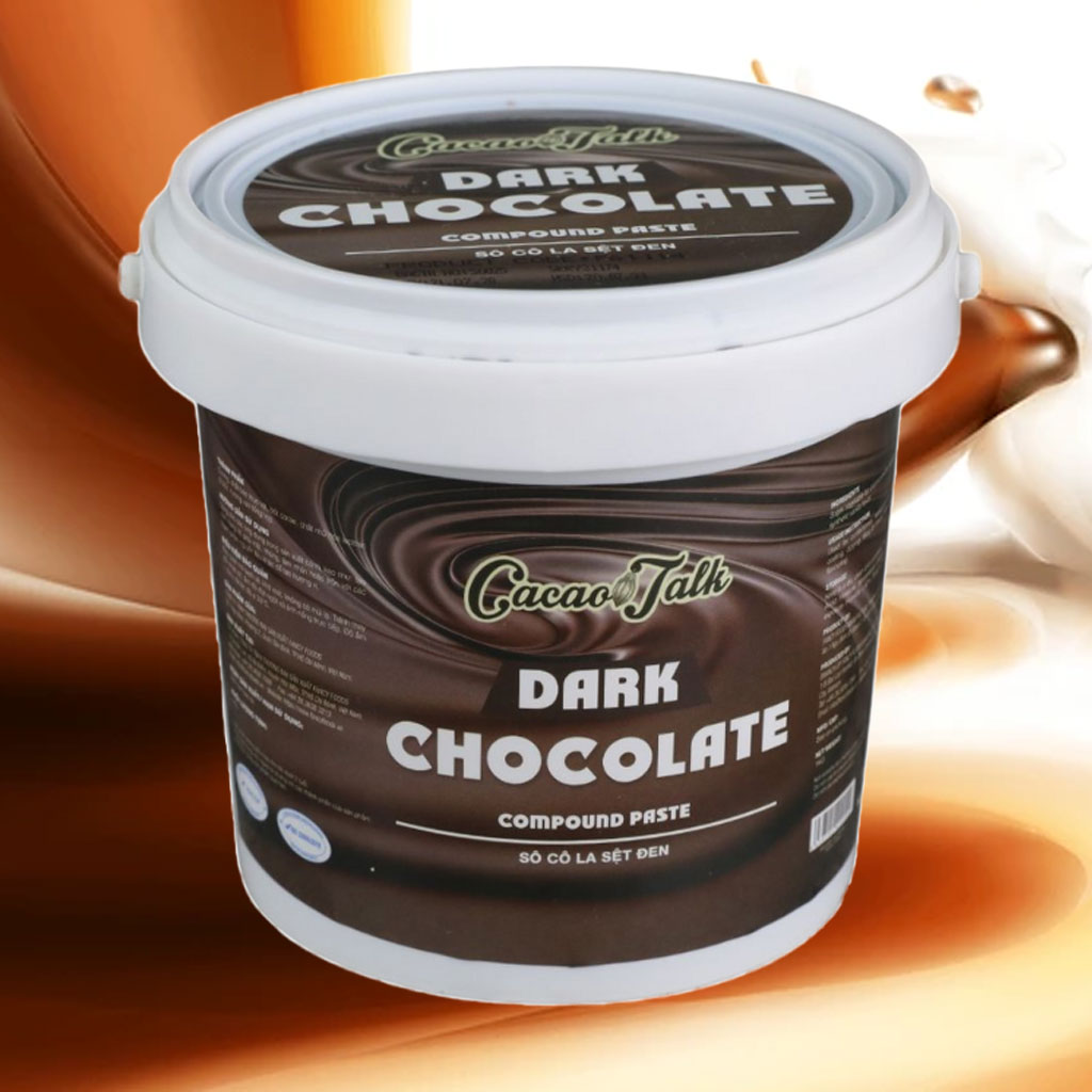 Phong Vân | Sôcôla Sệt Đen Cacao Talk Dark Chocolate Compound Paste 1kg