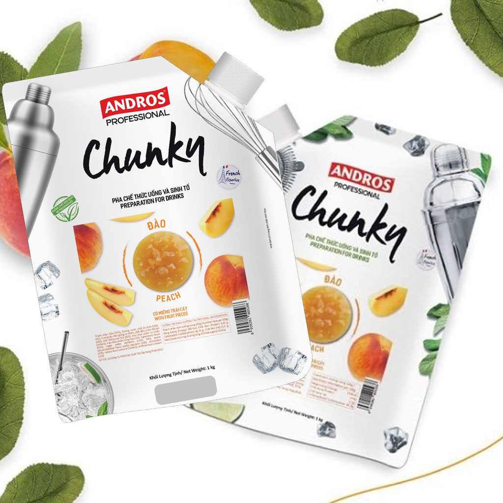 Phong Vân | Mứt đào Andros Chunky Peach 1kg