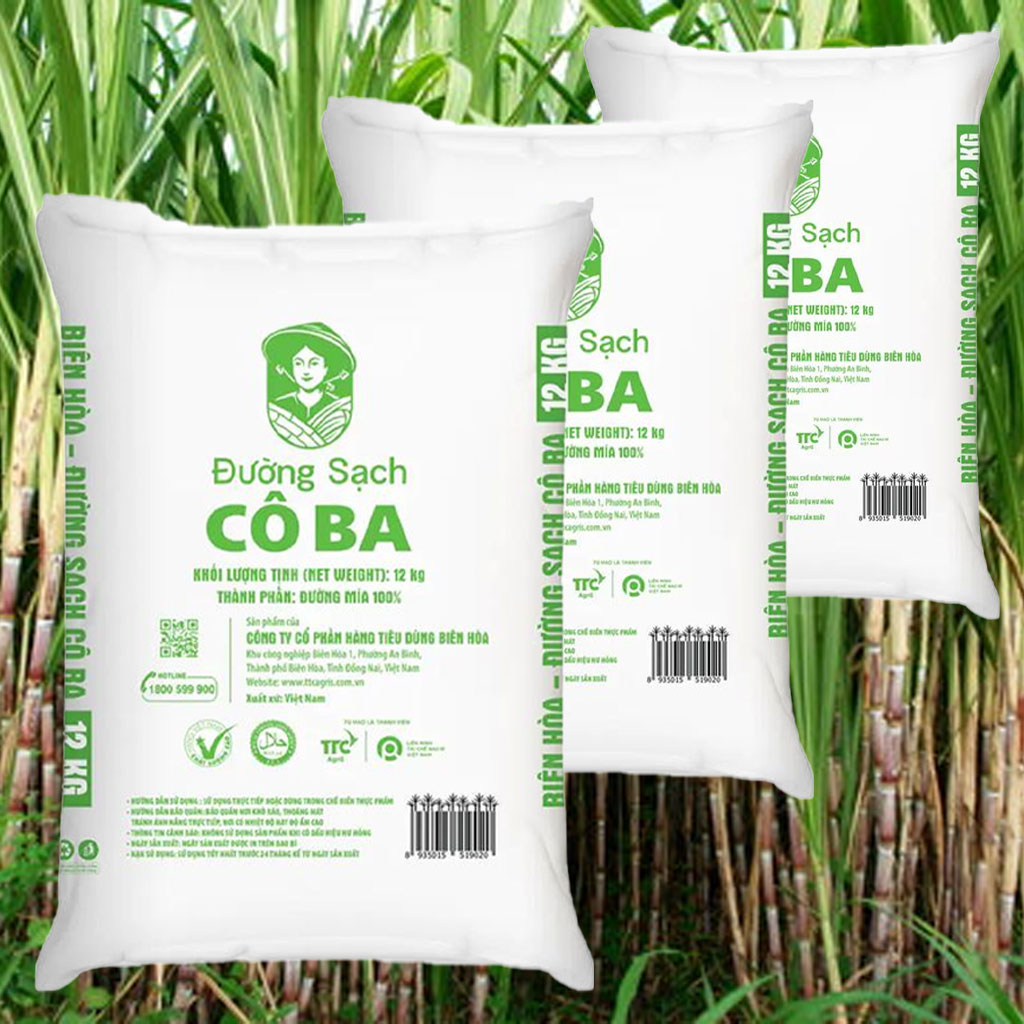 Phong Vân | Đường trắng Cô Ba bao 12kg