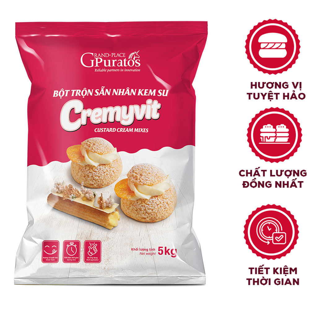 Phong Vân | Bột Trộn Nhân Kem Su Cremyvit 5 kg