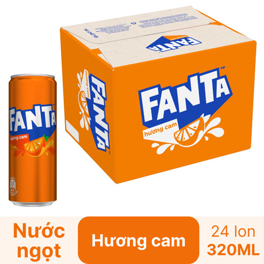 Phong Vân | Nước ngọt Fanta 320ml thùng 24lon
