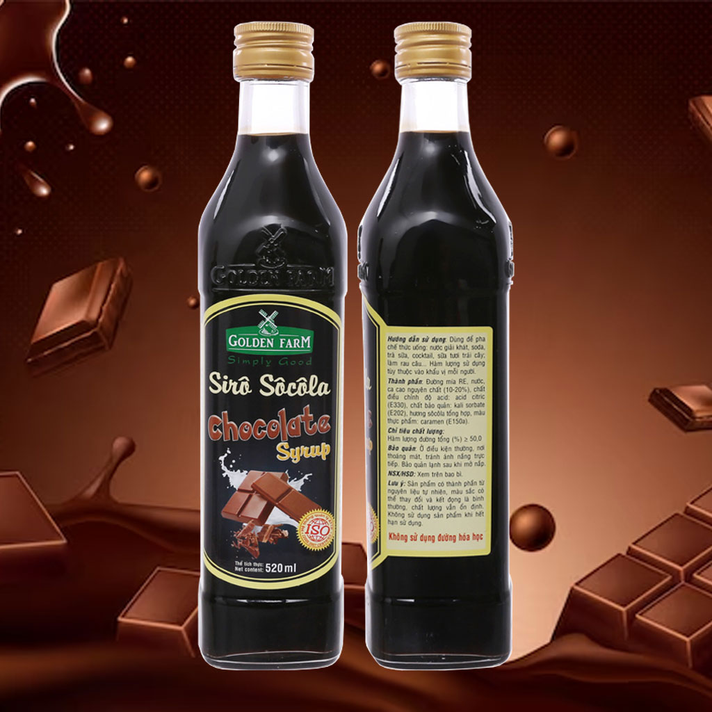 Phong Vân | Sirô sôcôla Golden Farm Chocolate Syrup 520ml