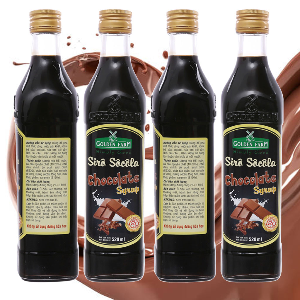 Phong Vân | Sirô sôcôla Golden Farm Chocolate Syrup 520ml