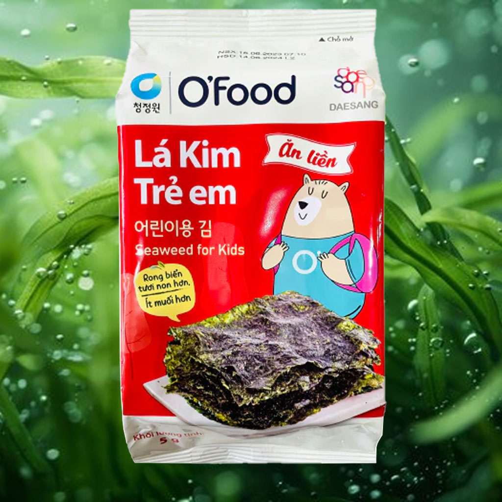Phong Vân | Lá kim ăn liền trẻ em O'Food 5g lốc 3 gói
