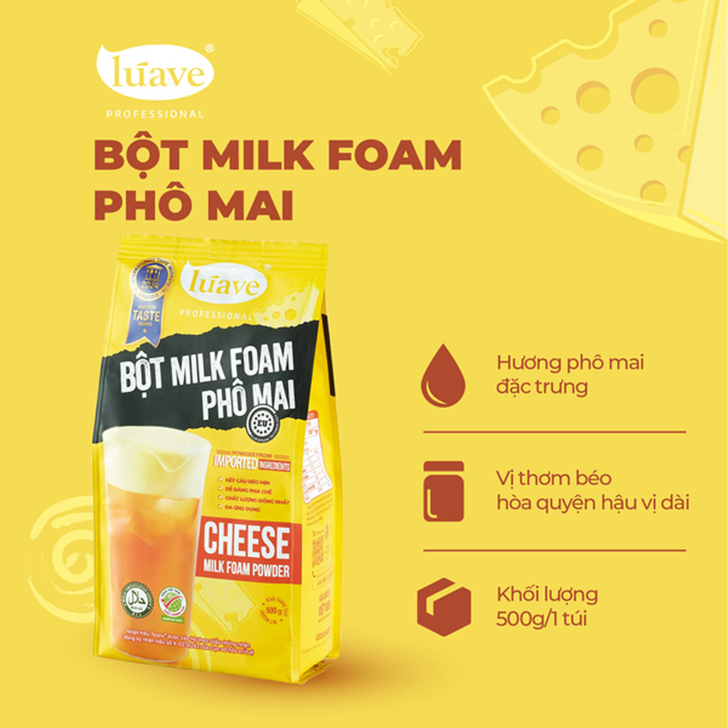 Phong Vân | Bột Milk Foam Phô Mai Lúave 500g