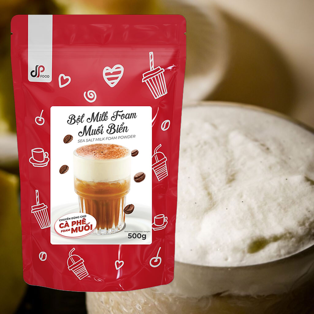 Phong Vân | Bột Milk Foam Muối Biển DP FOOD 500gr