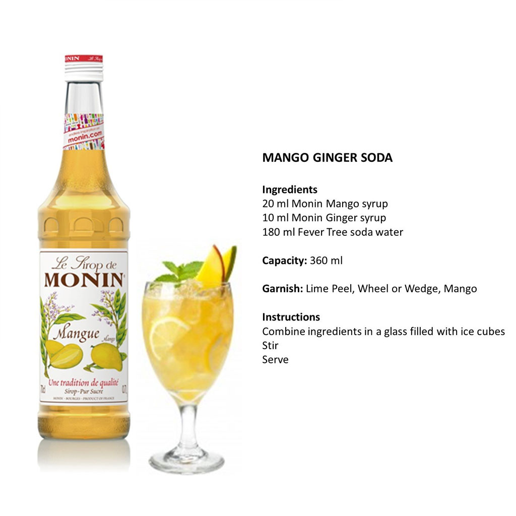 Phong Vân | Sirô Xoài Monin Mango Syrup 700ml