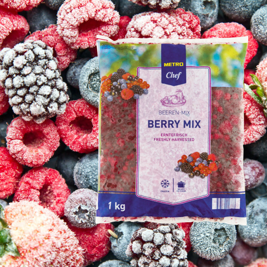 Phong Vân | Mix Berries đông lạnh IQF Metro Chef 1kg