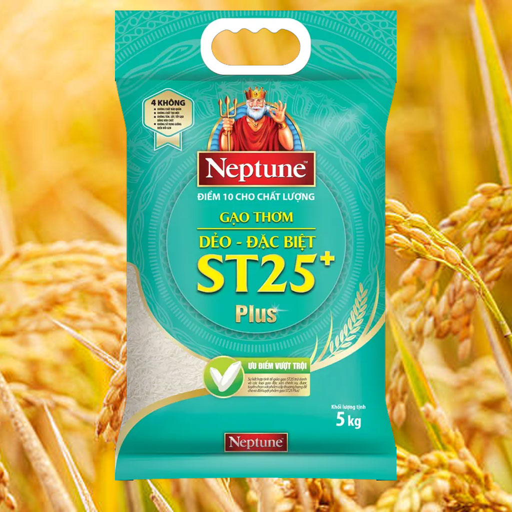 Phong Vân | Gạo thơm dẻo đặc biệt Neptune ST25 Plus 5kg