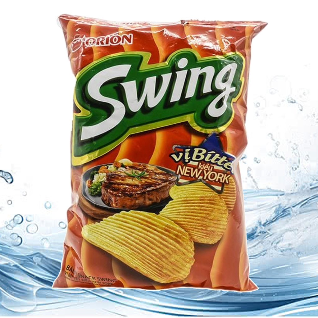 Phong Vân | Snack khoai tây vị bít tết New York Swing 32g
