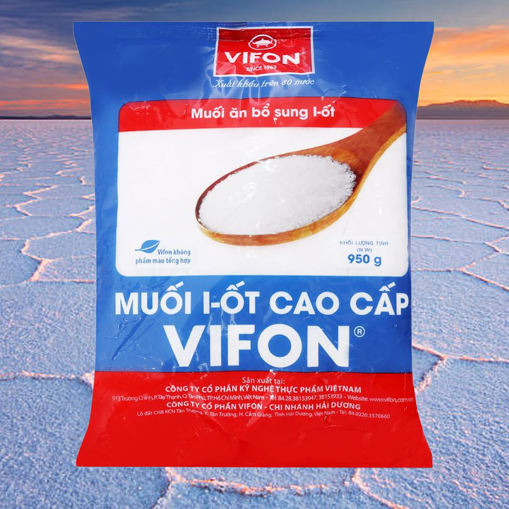 Phong Vân | Muối I-ốt cao cấp Vifon 950g