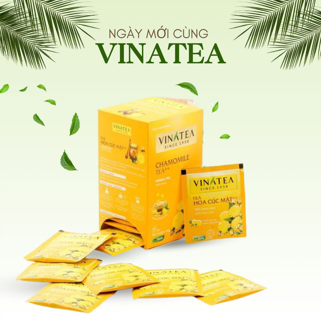 Phong Vân | Trà hoa cúc mật ++ Vinatea túi lọc hộp 40g